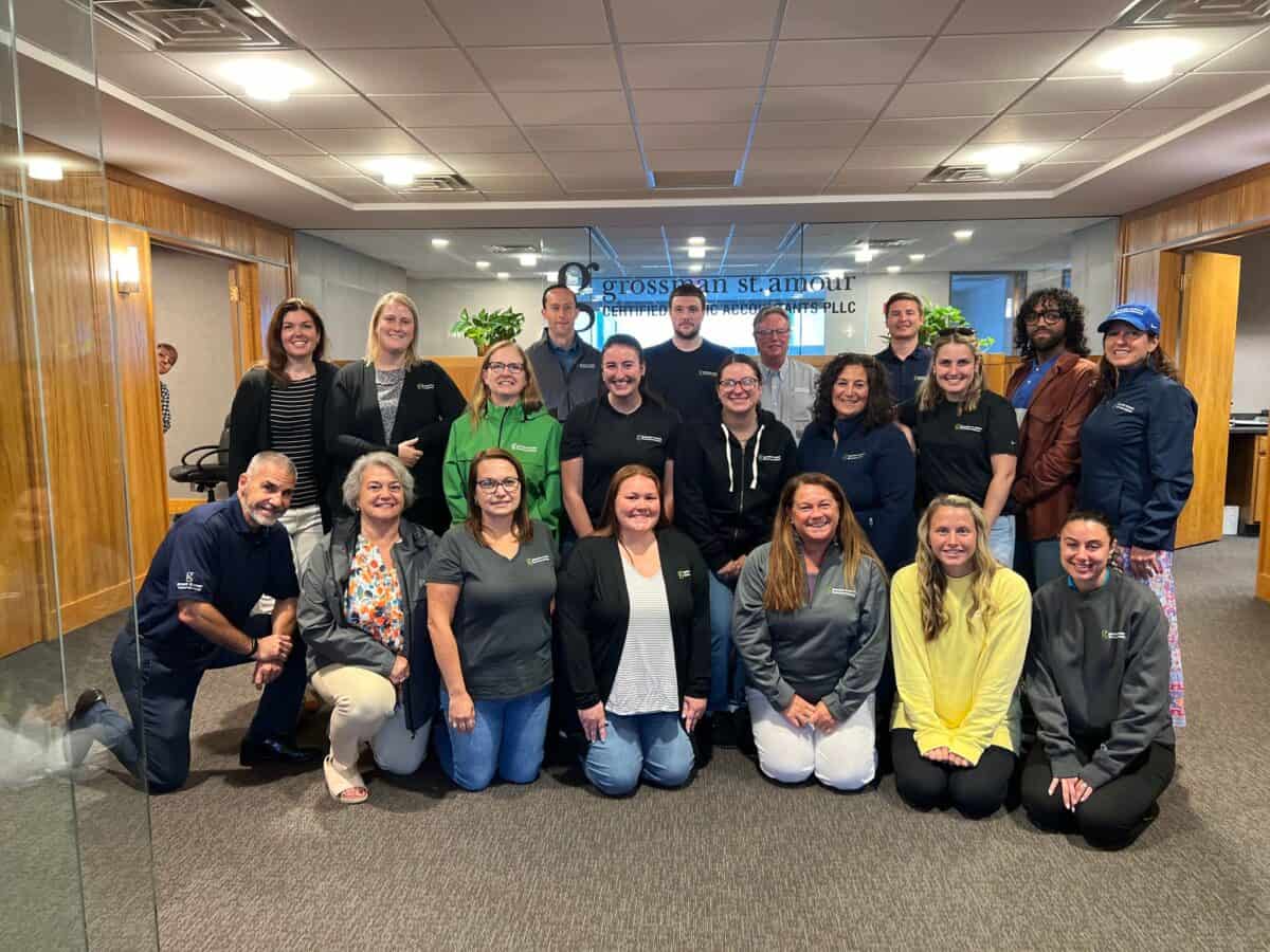 Our Team Rocks New Logo Apparel - Grossman St. Amour CPAs, PLLC